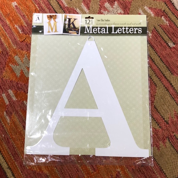 Wall Decor | 12 Inch Metal Letter A | Poshmark